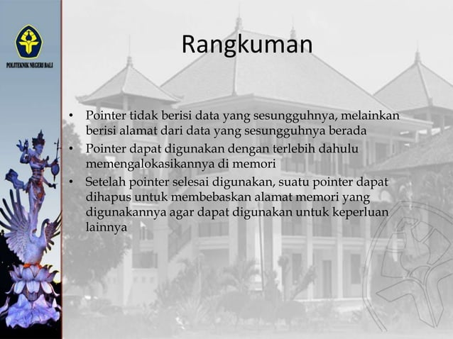 Topik 12 Pointer | PPT
