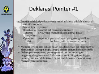Topik 12 Pointer | PPT