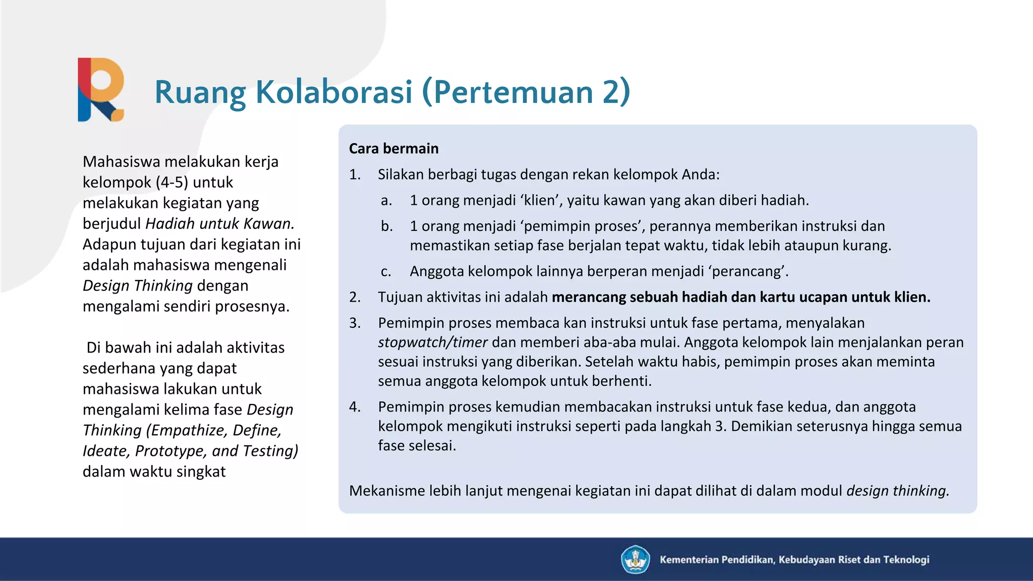 Topik 1_Design Thinking dan Pembelajaran yang Berpusat pada Peserta Didik.pptx