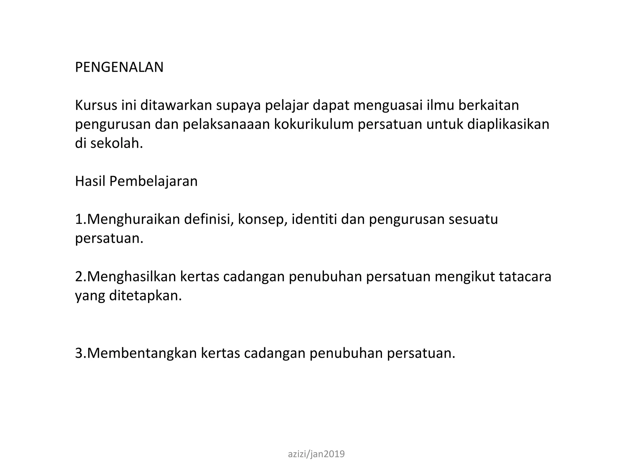 Topik 1 Persatuan | PPT
