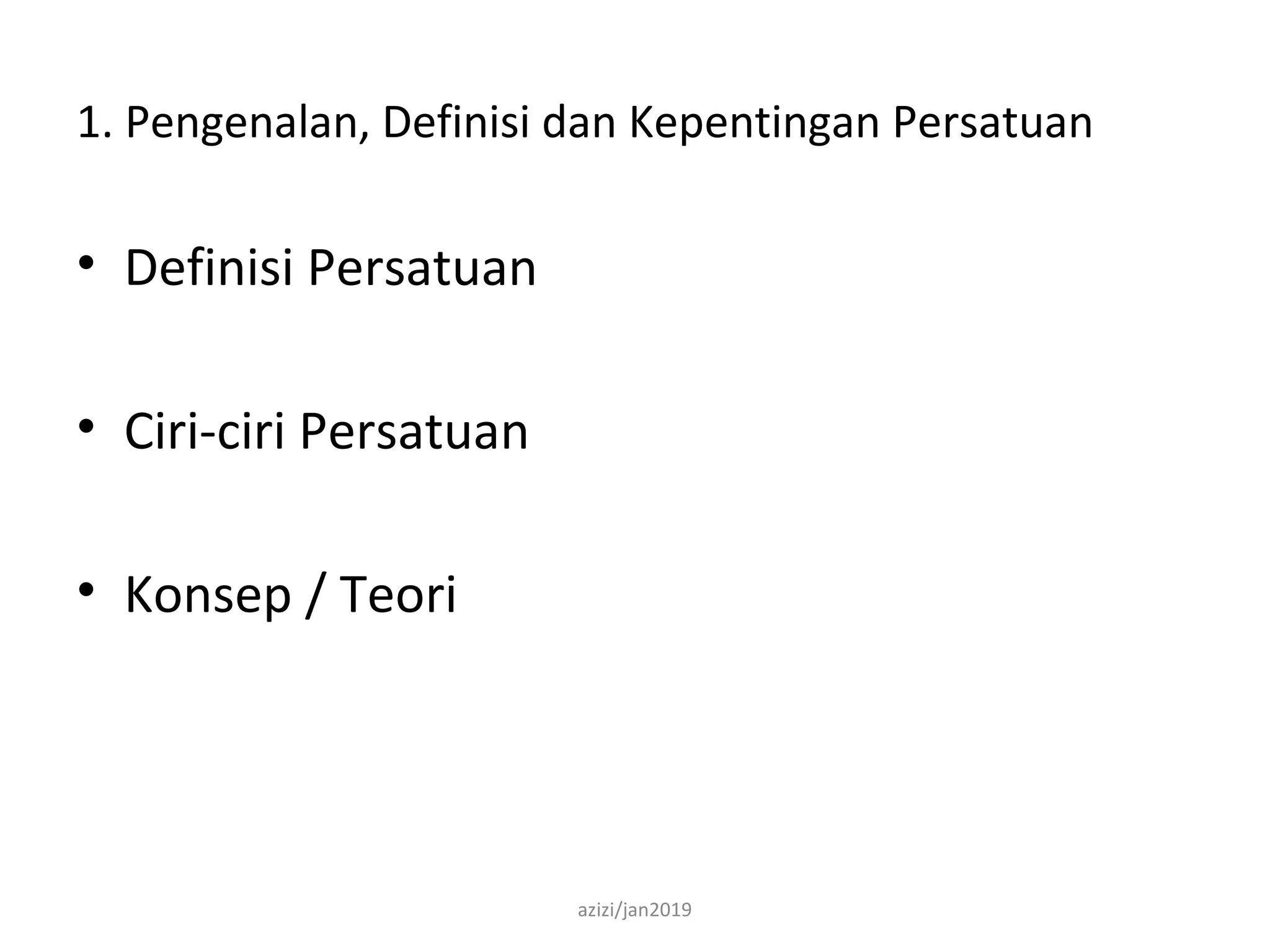 Topik 1 Persatuan | PPT