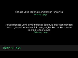 Jenis-jenis Teks | PPTX