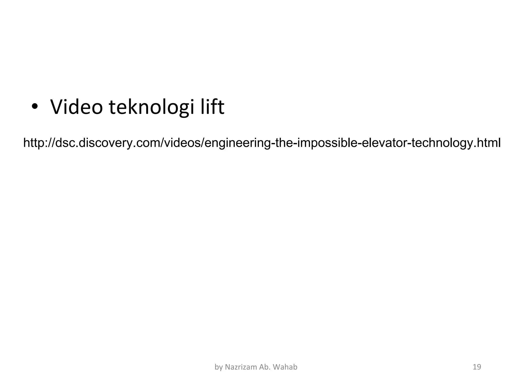 Topik 2 pengenalan lift | PPT
