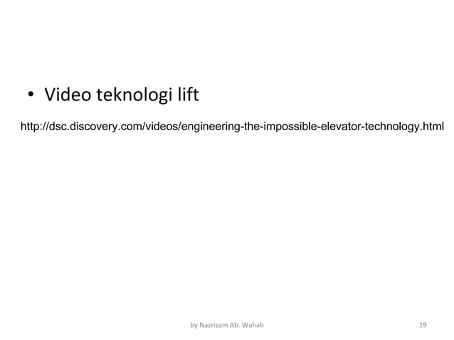 Topik 2 pengenalan lift | PPT