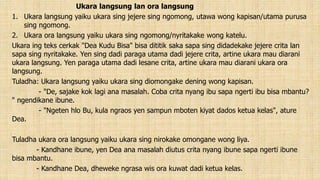 Topik 2 unsur basa teks crita cekak | PPT