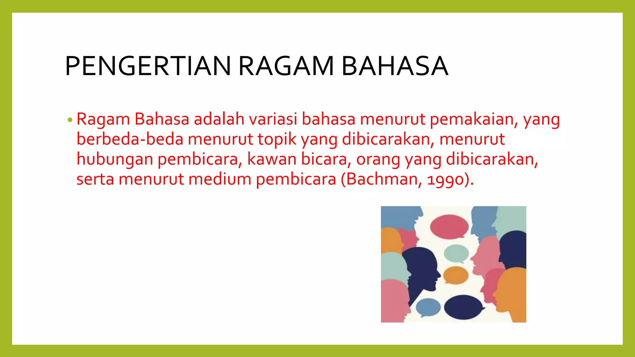 Ragam Bahasa | PPT