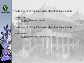 Topik 3 Struktur Algoritma | PPT