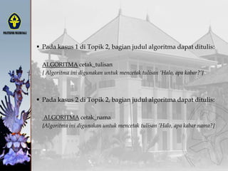 Topik 3 Struktur Algoritma | PPTX