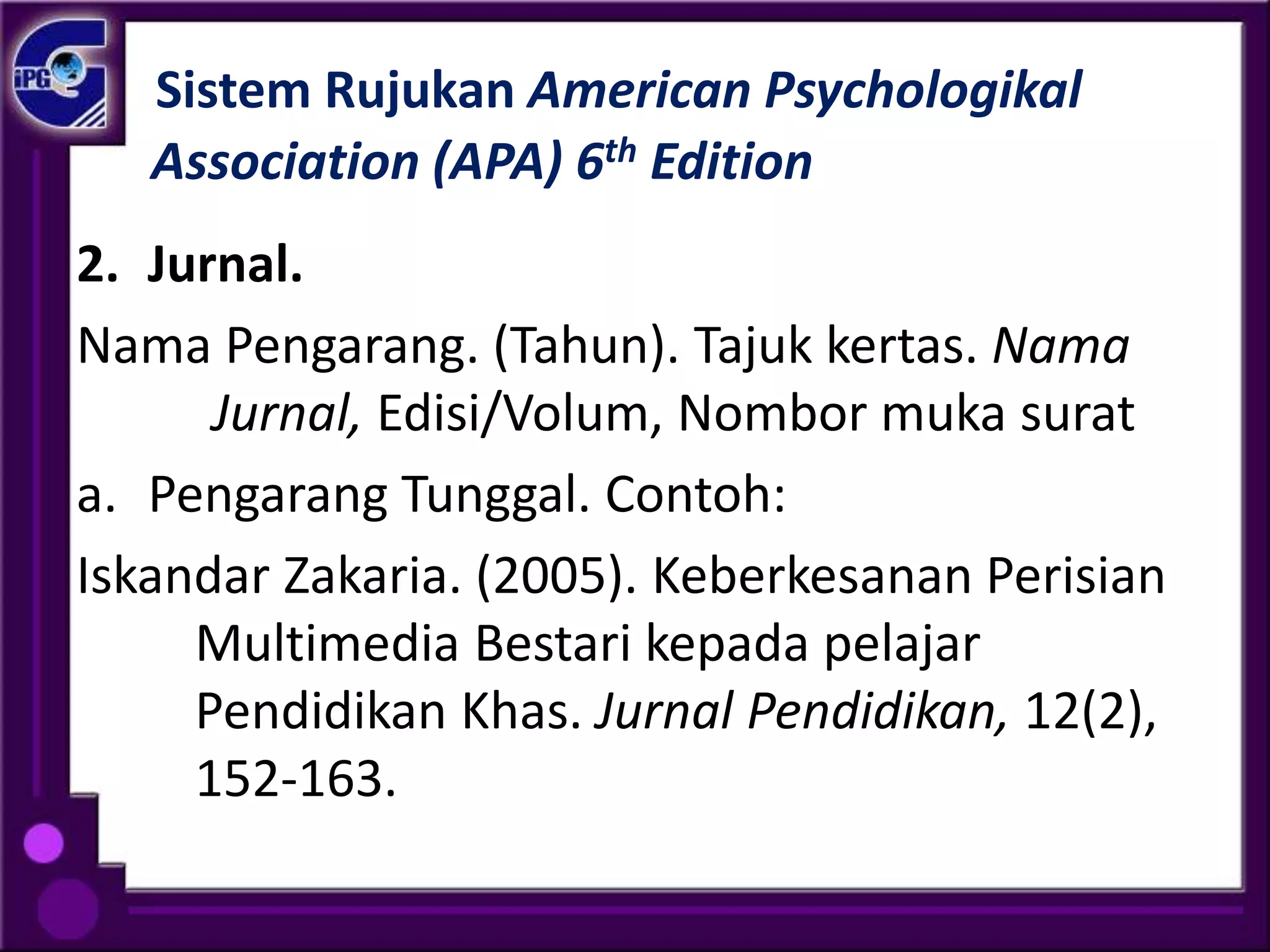 Topik 4. kemahiran membuat rujukan | PPTX