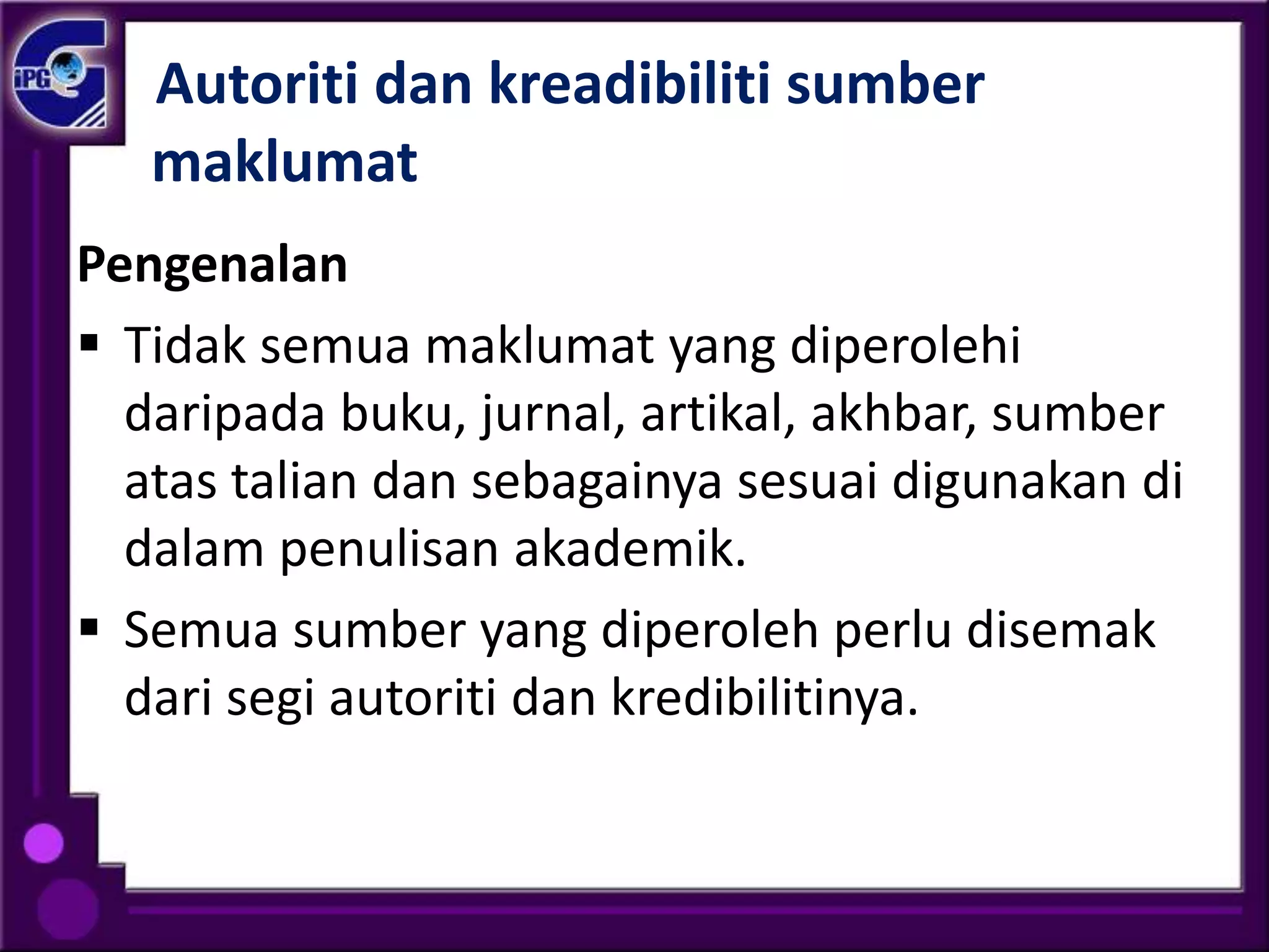 Topik 4. kemahiran membuat rujukan | PPTX