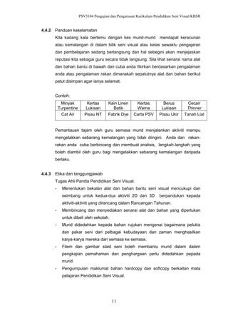 Topik 4 pengurusan akt. dalam pp dan pengurusan bilik psv dan hasil kerja murid | PDF