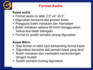 Topik 5 audio untuk pengajaran dan pembelajaran | PPTX
