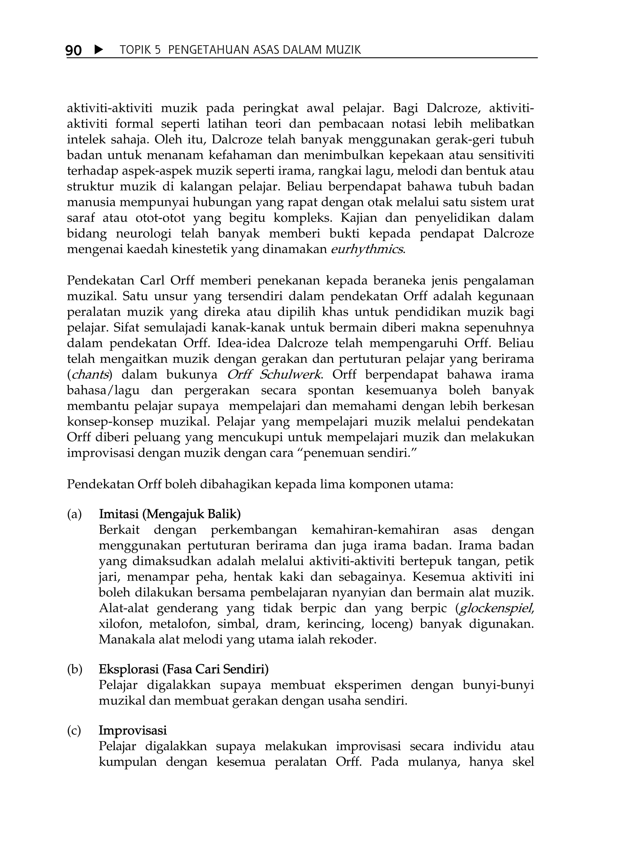 Topik 5 pengetahuan asas dalam muzik | PDF