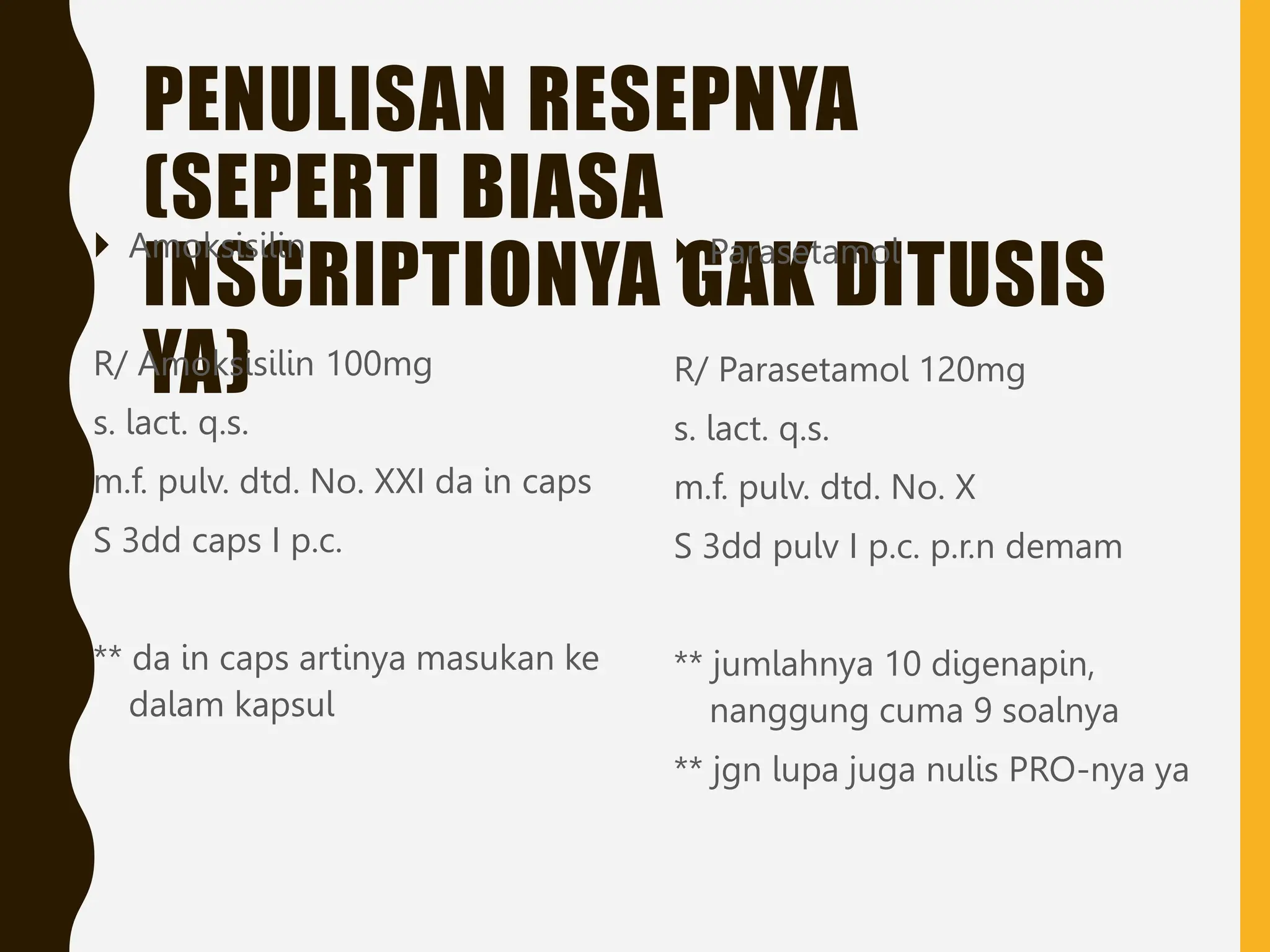 TOPIK 5 farmasi Tentir Menulis resep.ppt