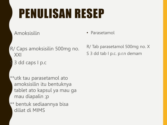 TOPIK 5 farmasi Tentir Menulis resep.ppt