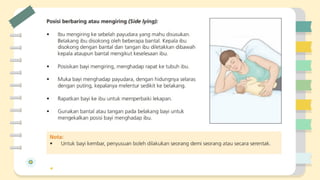 Teknik posisi dan pelekapan bagi penyusuan susu ibu | PPTX