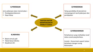 Topik 6 Stratifikasi Sosial & Mobiliti Sosial | PPTX