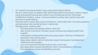 Topik 7 - TEKNOLOGI MAKLUMAT DAN KOMUNIKASI PENGGERAK KESEPADUAN ...