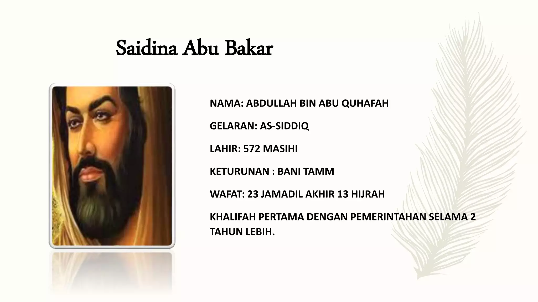 Topik 7 sahabat sahabat Rasulullah saw | PPTX