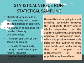 Topik 8 Audit Sampling | PPT