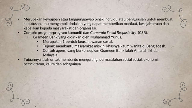 Topik 8 - PERANAN ETIKA DAN PERADABAN MENDOKONG TANGGUNGJAWAB SOSIAL DI ...