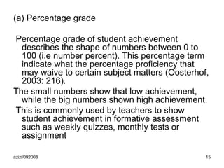 Reporting of Assessment Data | PPT