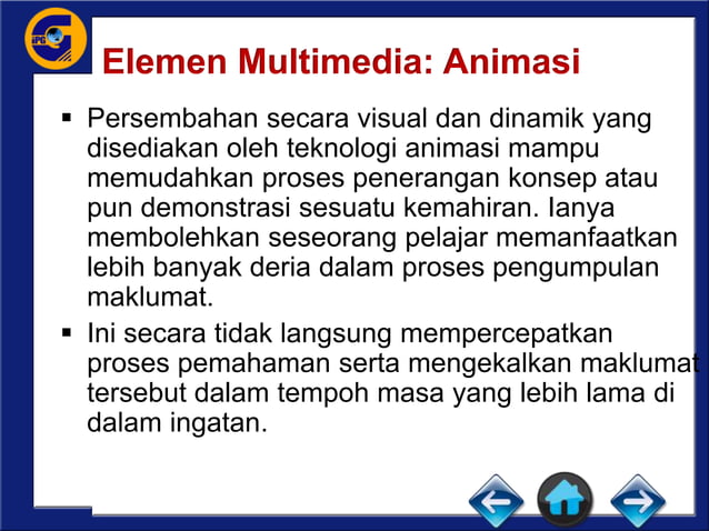 Topik 8 multimedia interaktif untuk pengajaran dan pembelajaran | PPTX