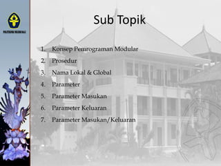 Topik 9 Prosedur | PPT