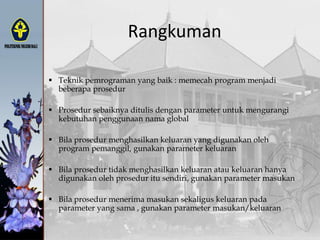 Topik 9 Prosedur | PPT