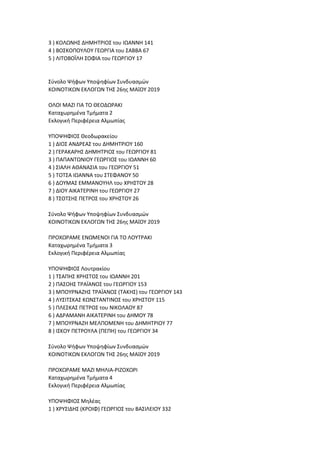 ΤΟΠΙΚΑ ΔΗΜΟΥ ΑΛΜΩΠΙΑΣ ΕΠΙΣΗΜΑ ΑΠΟΤΕΛΕΣΜΑΤΑ | PDF