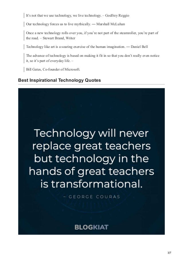 Top Inspirational Tech Quotes | PDF