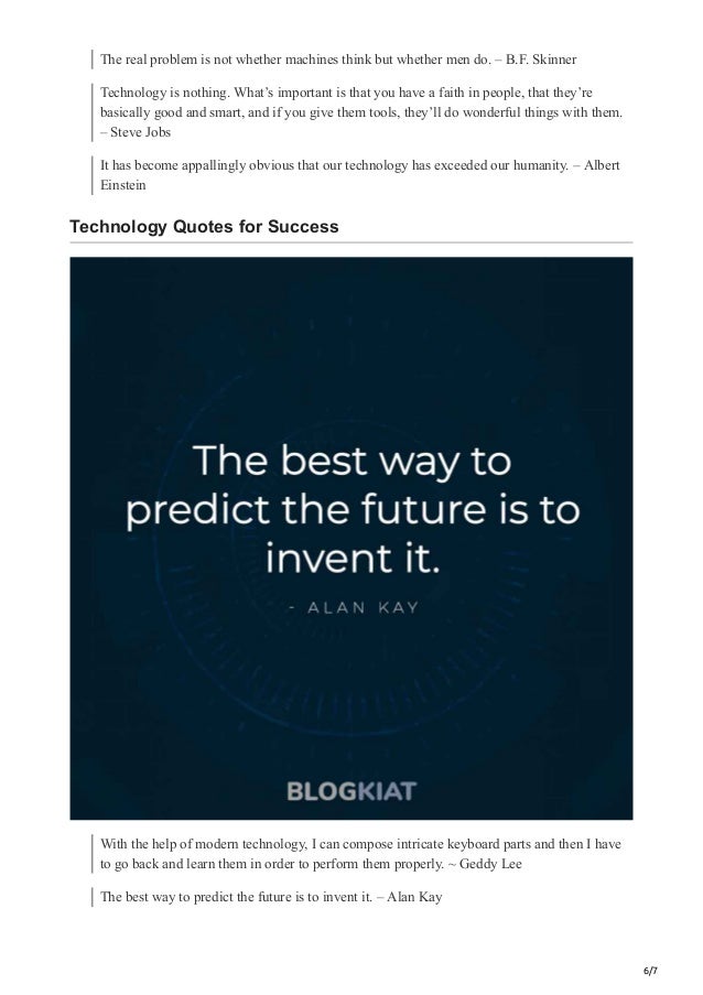 Top Inspirational Tech Quotes | PDF | Technology & Computing