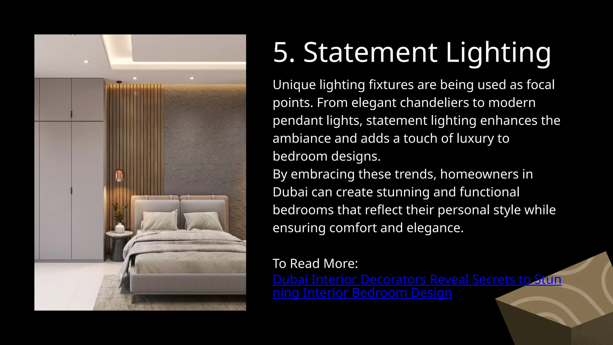 Top Interior Bedroom Design Trends by Dubai Interior Decorators.pptx | Interior Decorating ...