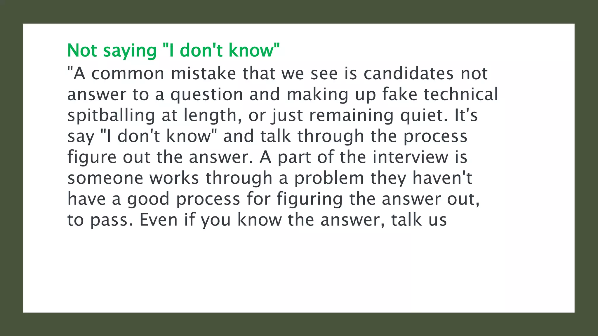 Top interview mistakes to avoid | PPTX