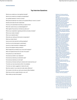 Top interview questions | PDF