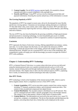 Top IPTV Providers: Features, Pricing, and Channels Compared | PDF