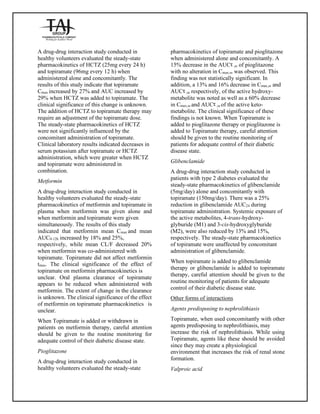 Topiramate tablets ip 25mg, 50mg, 100mg taj pharma smpc | PDF | Free ...