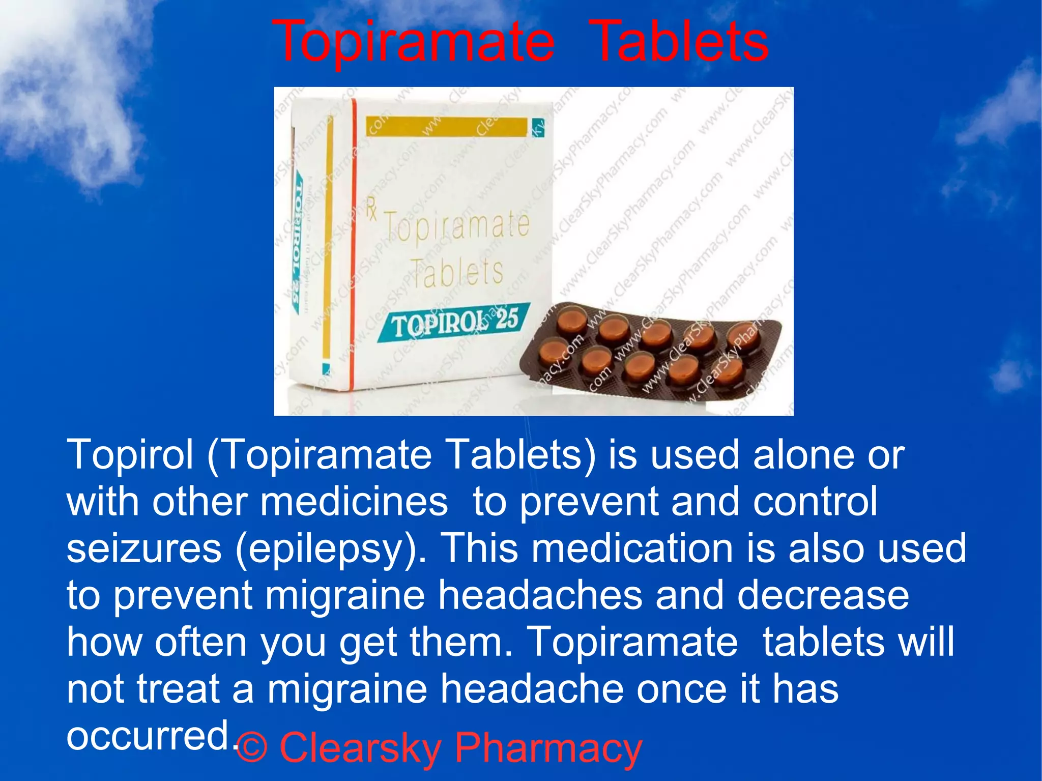 Topirol (Topiramate Tablets) | ODP