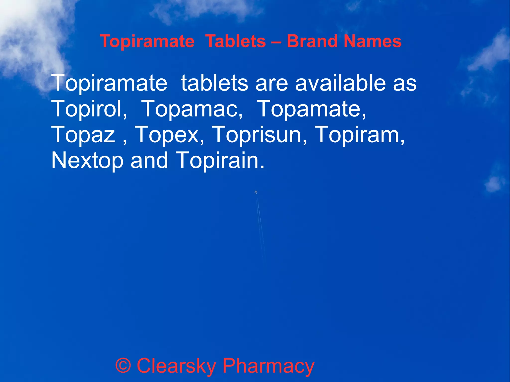 Topirol (Topiramate Tablets) | ODP