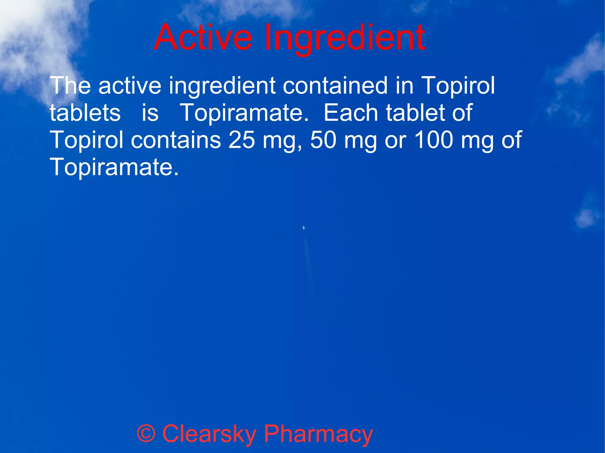 Topirol (Topiramate Tablets) | ODP
