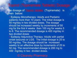 Topirol (Topiramate Tablets) | ODP
