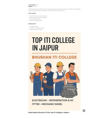 Best Electrician ITI College in Jaipur - Bhushan ITI | PDF