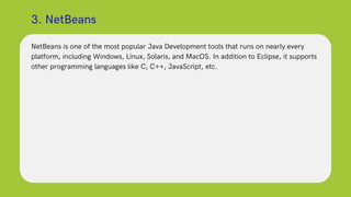 Top Java Development Tools To Use In 2023 | PDF