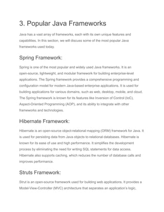 Top Java Frameworks.pdf | Programming Languages | Computing