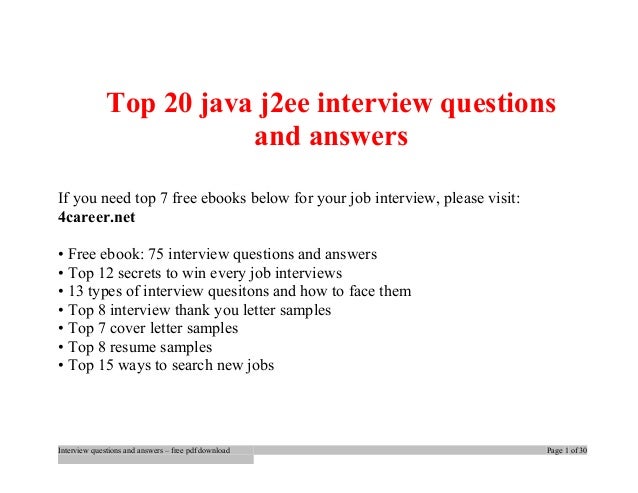 java questions asked in interview