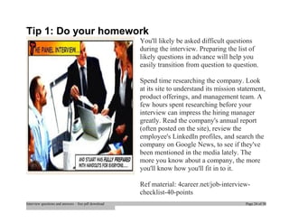 Top jcl interview questions and answers job interview tips | PPT