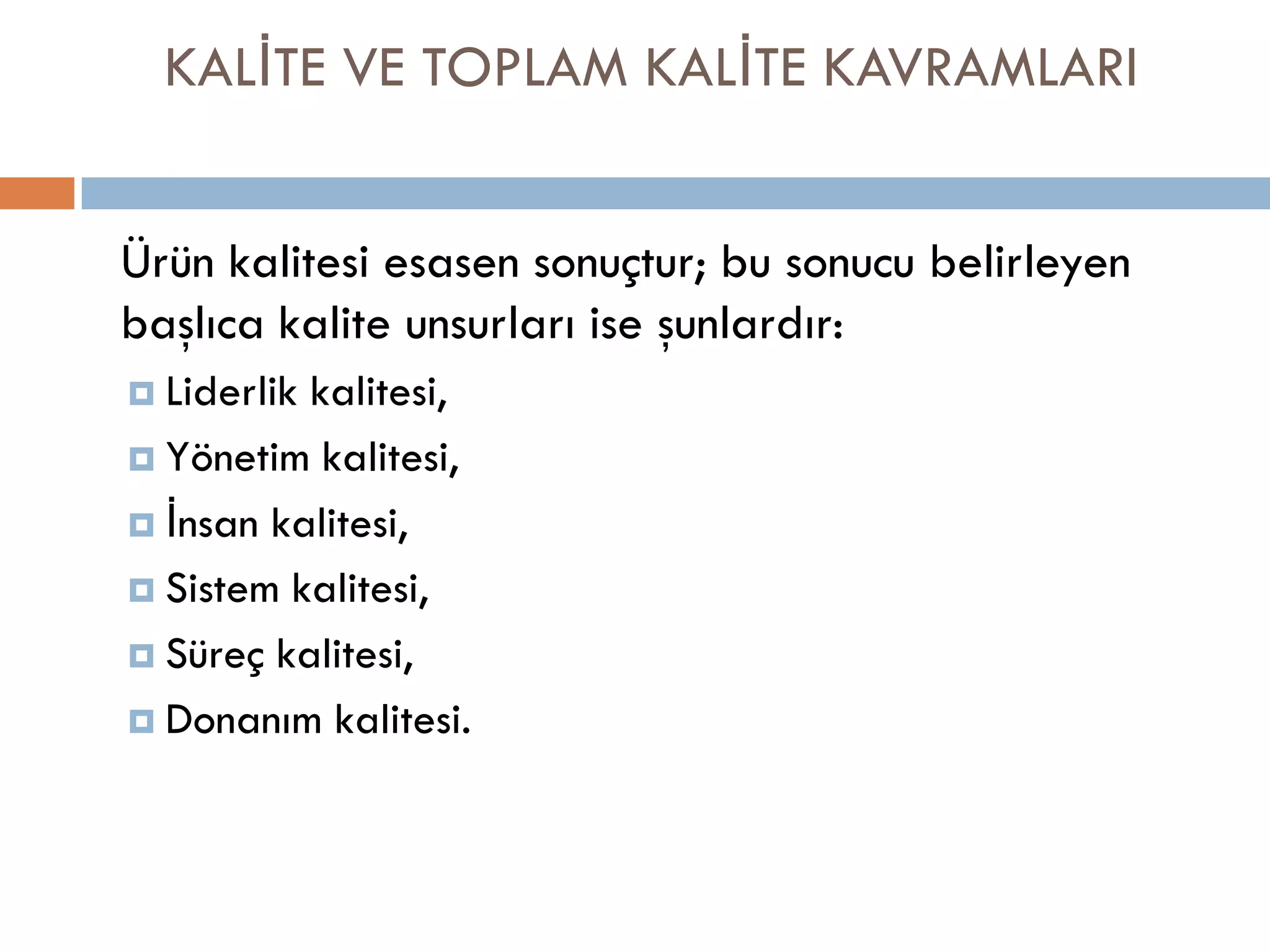 Toplam Kalite Yönetimi | PDF