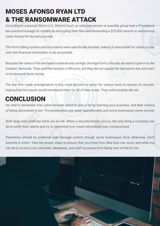 Top Law Firm Cyber Attacks Throughout History | PDF