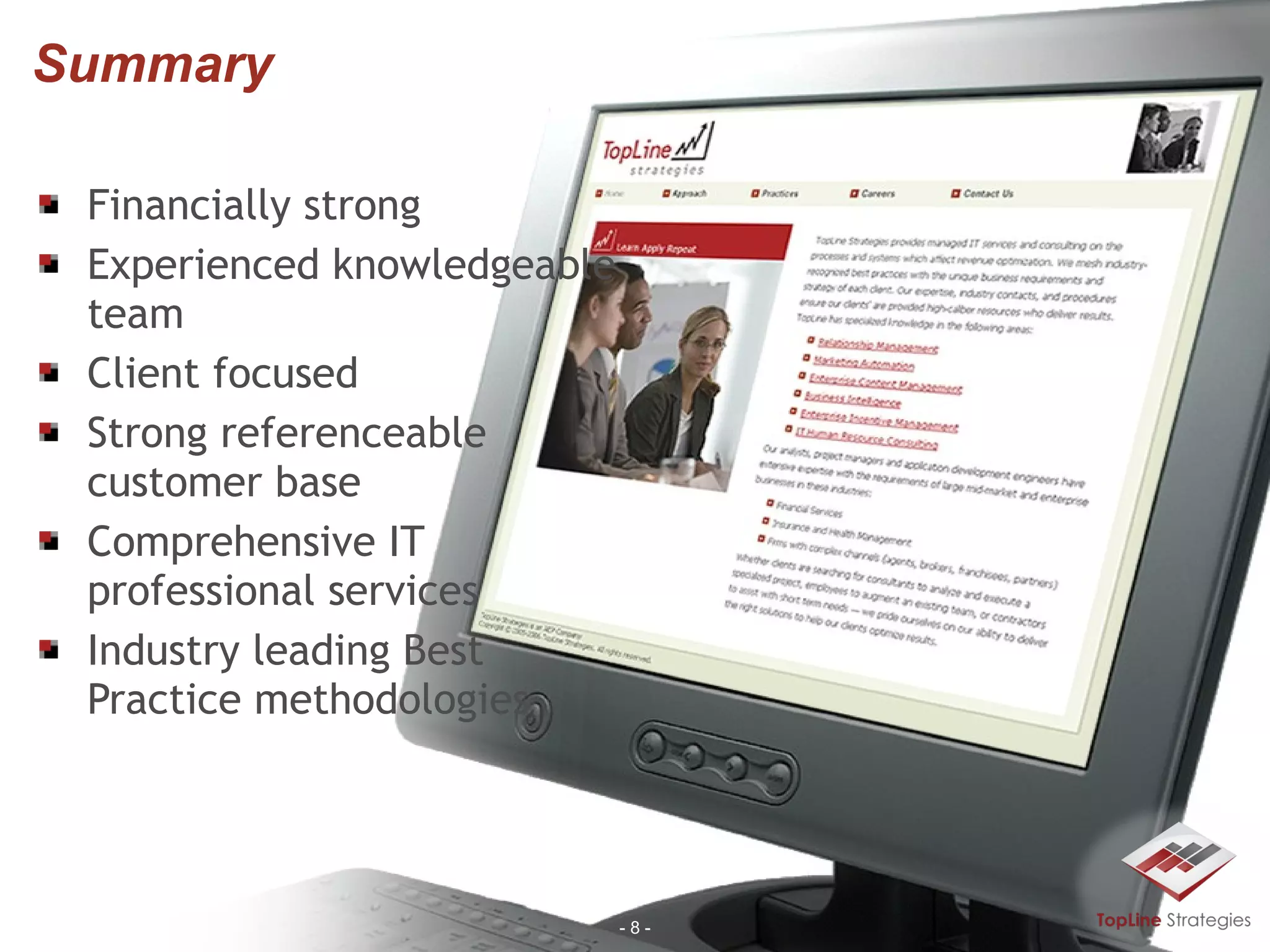 TopLine Strategies Overview | PPT