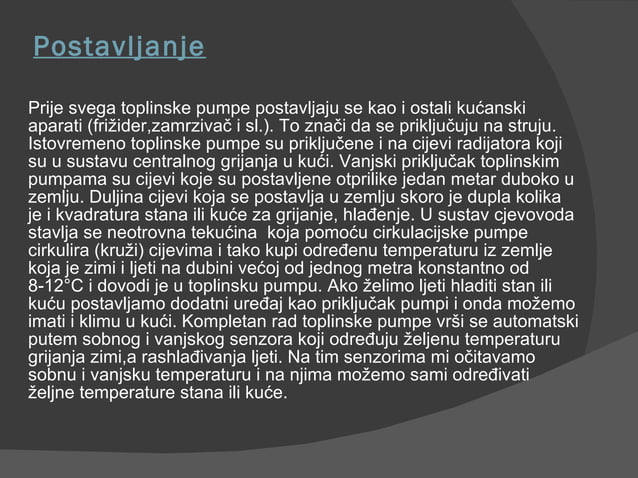 Toplinske Pumpe Za Blog | PPT